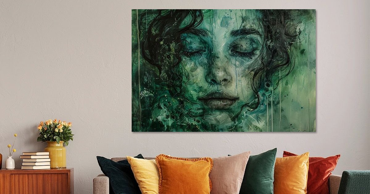 gevoel van eenzaamheid van Egon Zitter op canvas, behang en meer